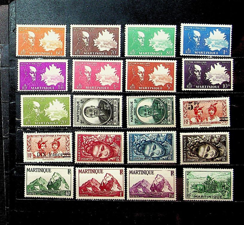 ARTINIQUE TIMBRES NEUFS AVEC ET SANS CHARNIÈRE /S55 (Gebraucht) in ...