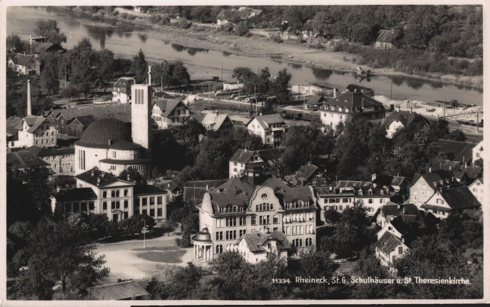 Rheineck. St. G. Schulhäuser und St. Theresienkirche (Gebraucht) in Bronschhofen für CHF 8 – mit ...