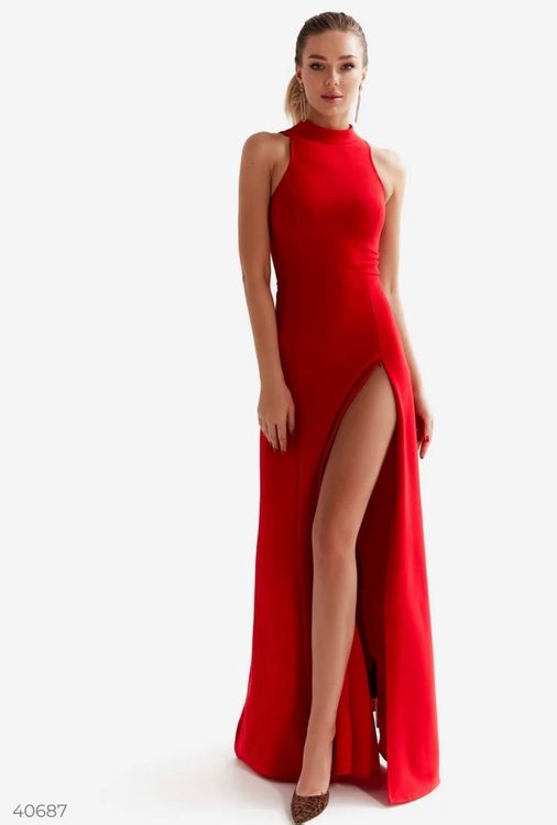 Red Slit Maxi Dress Size: S new (Neu und originalverpackt) in Zürich ...