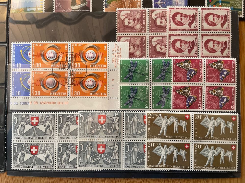 60 séries CH + valeurs, dès 20.- !! (Gebraucht) in Sonceboz-Sombeval ...