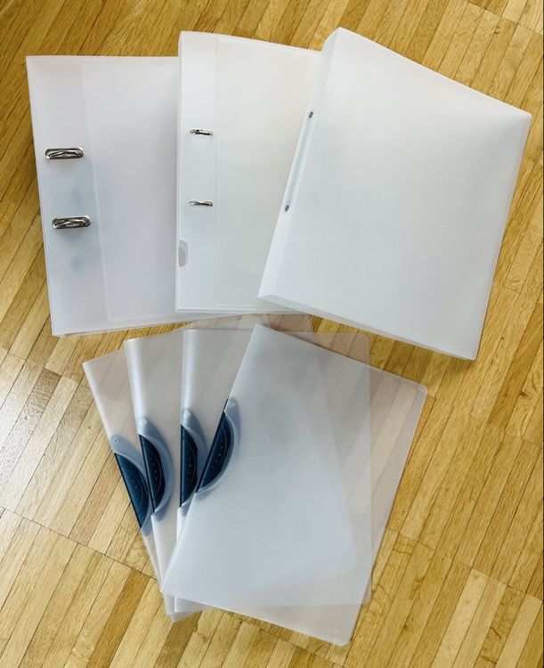 3 Ordner A4 u. 4 Mappen transparent | Kaufen auf Ricardo