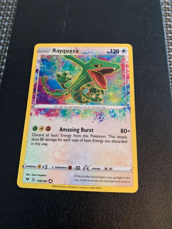 Pokemon VividVoltage Rayquaza Amazing Rare Card 138/185 EN | Kaufen auf ...