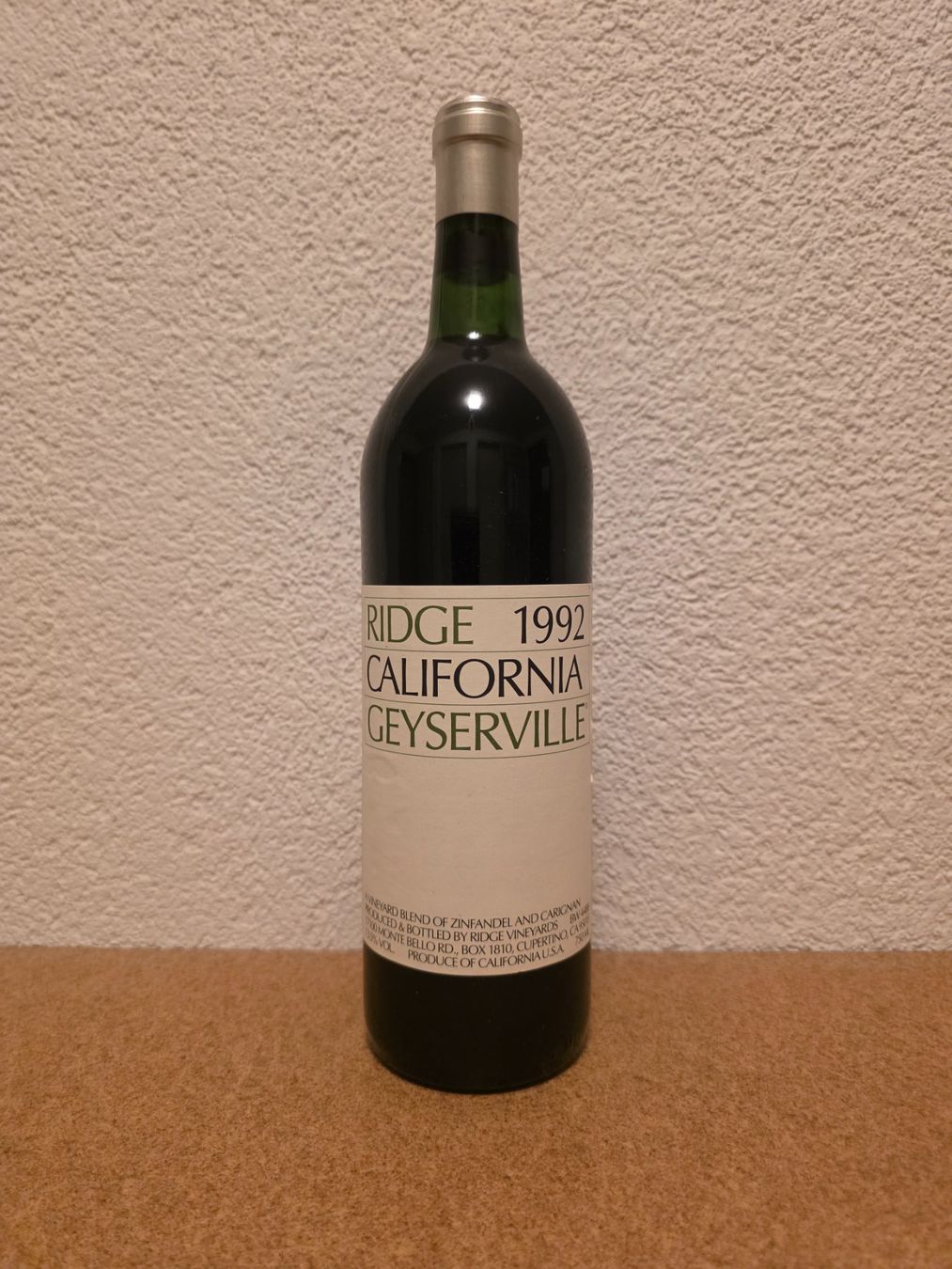 California Geyserville Ridge 1992 (Neu (gemäss Beschreibung)) in ...