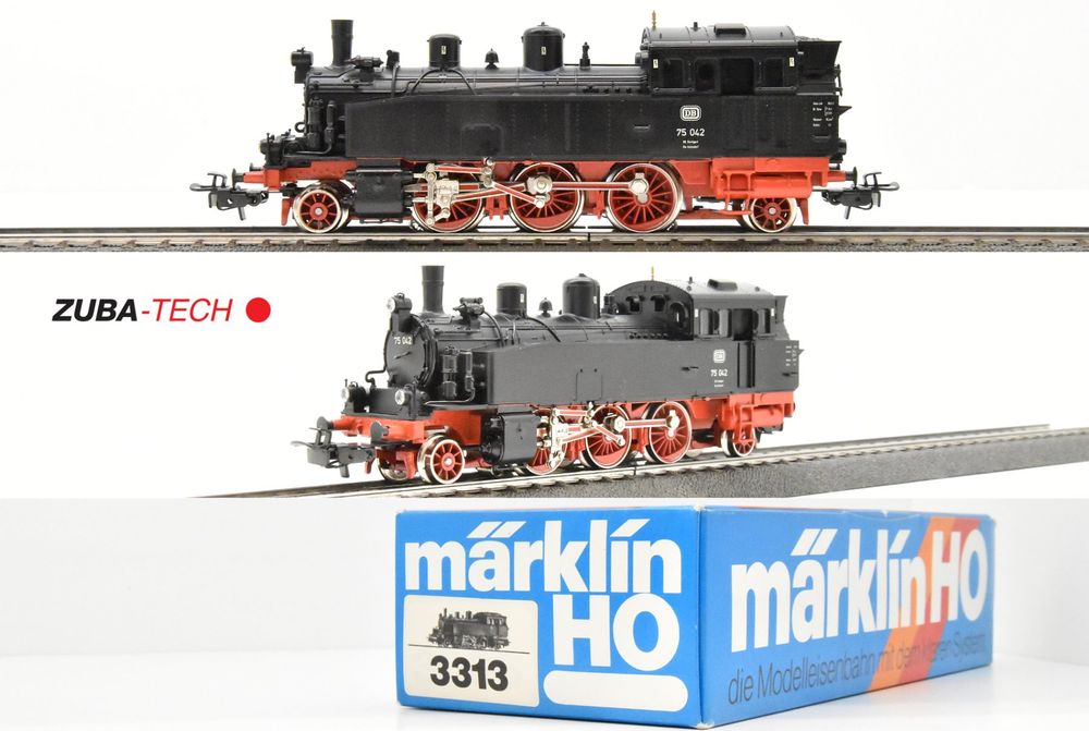 Märklin 3313 Dampflok BR 75 DB, H0 WS Analog mit OVP | Kaufen auf Ricardo