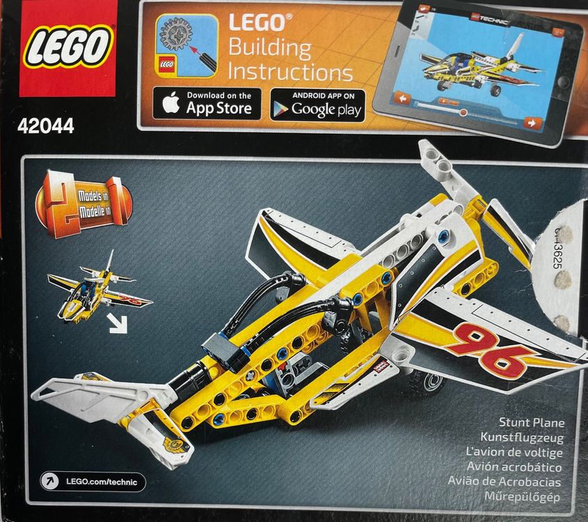 Vintage LEGO TECHNIC 7-14 42044 Display Team Jet | Kaufen auf Ricardo