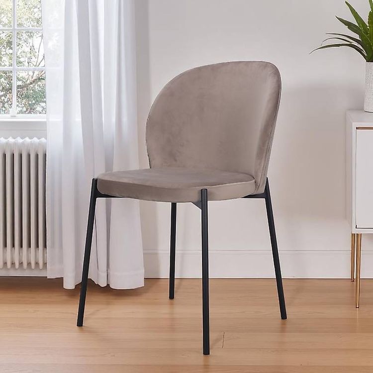 Luxus Beige Stuhle Samt Bilder