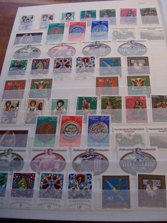 Jahresserie Liechtenstein 1977, ** und ET-o (Gebraucht) in Niederwil AG für CHF 1.1 – mit ...
