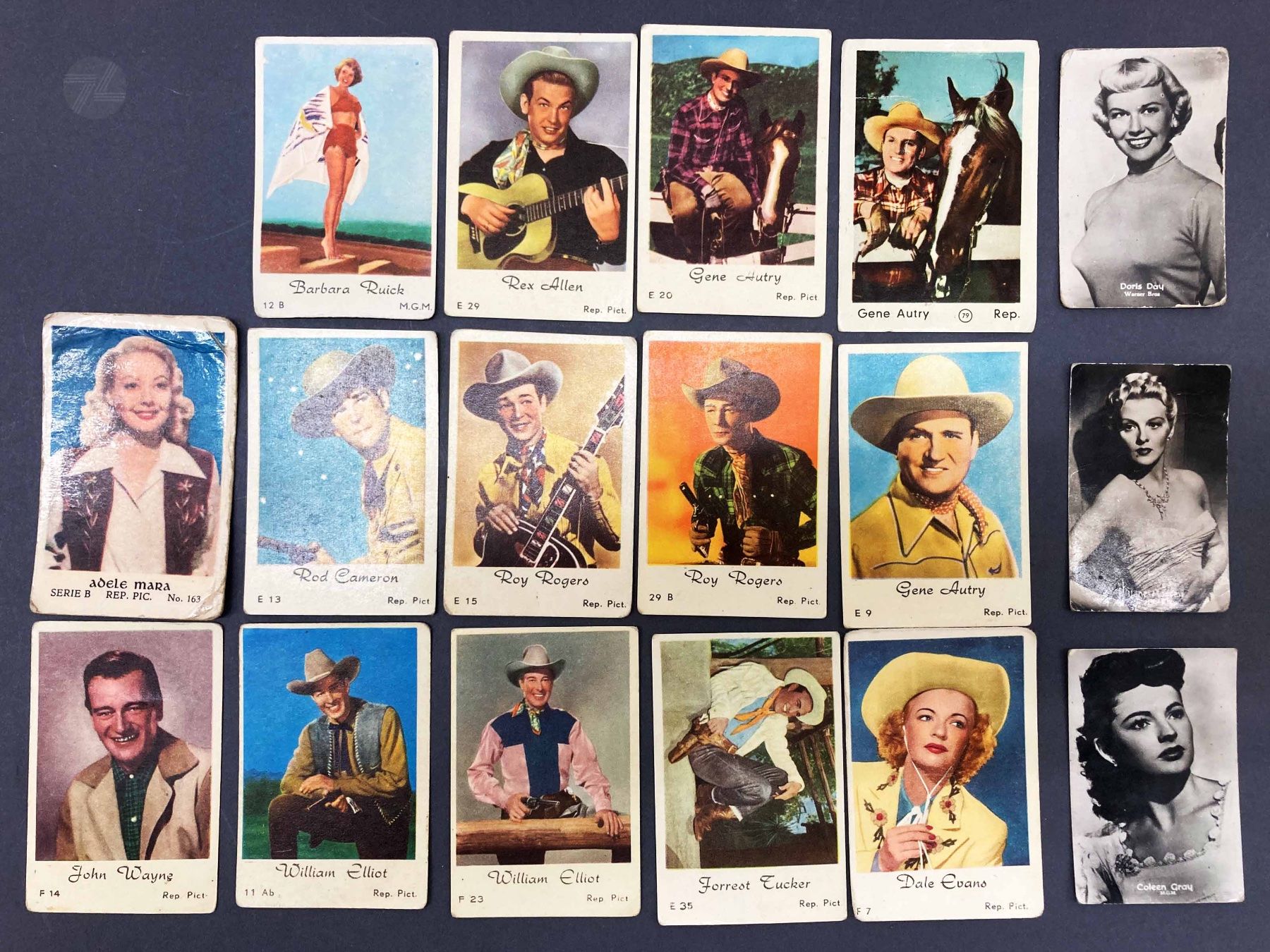 Vintage 1950s Trading Cards Roy Rodgers John Wayne Film Star (Gebraucht ...