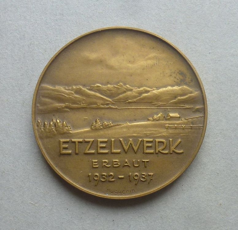 Bronze Medaille ++ Etzelwerk erbaut 1932-1937 (Gebraucht) in Walkringen für CHF 30.1 – mit ...