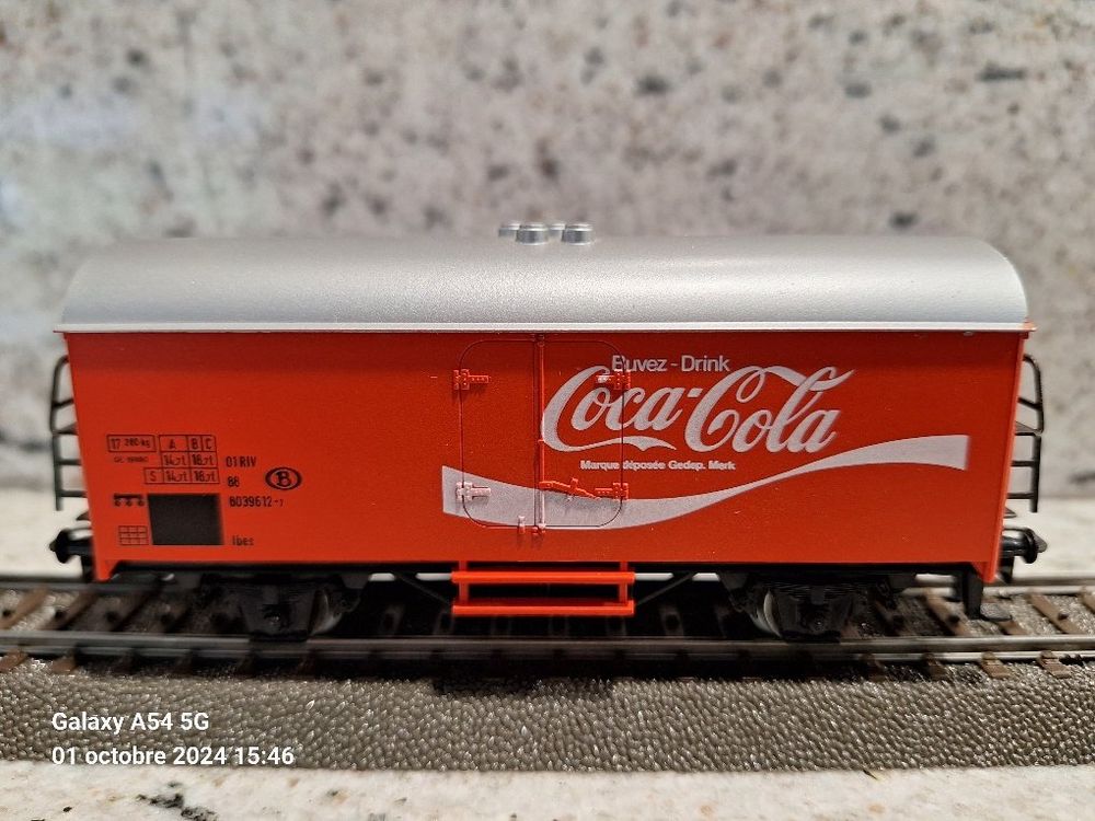 Märklin HO. Wagon Coca-Cola, série spéciale, selon photos (Neu (gemäss Beschreibung)) in Saxon ...