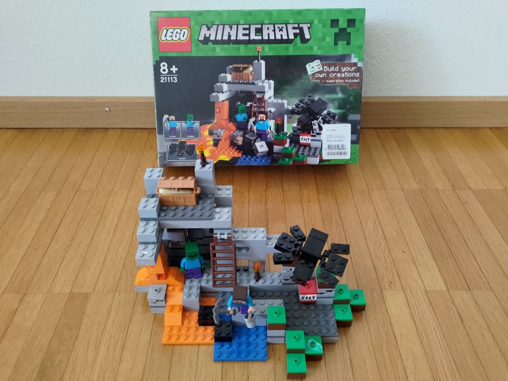 LEGO Minecraft Die Höhle 21113 (Gebraucht) in Hochdorf für CHF 11 – mit ...