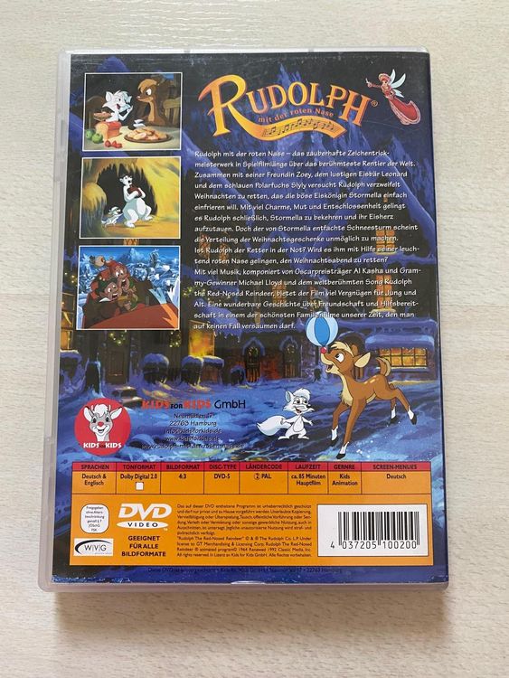 Dvd Rudolph mit der roten Nase - Der Kinofilm(1998) (Gebraucht) in ...