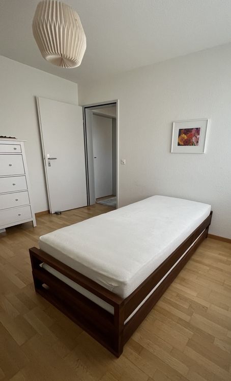 Design Stapelbett „Guest" 90x200 cm aus massivem Nussbaum (Gebraucht ...