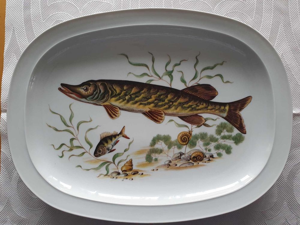 Fisch-Geschir (Langenthal Schweiz) 1 Fischplatte + 4 Teller | Kaufen ...