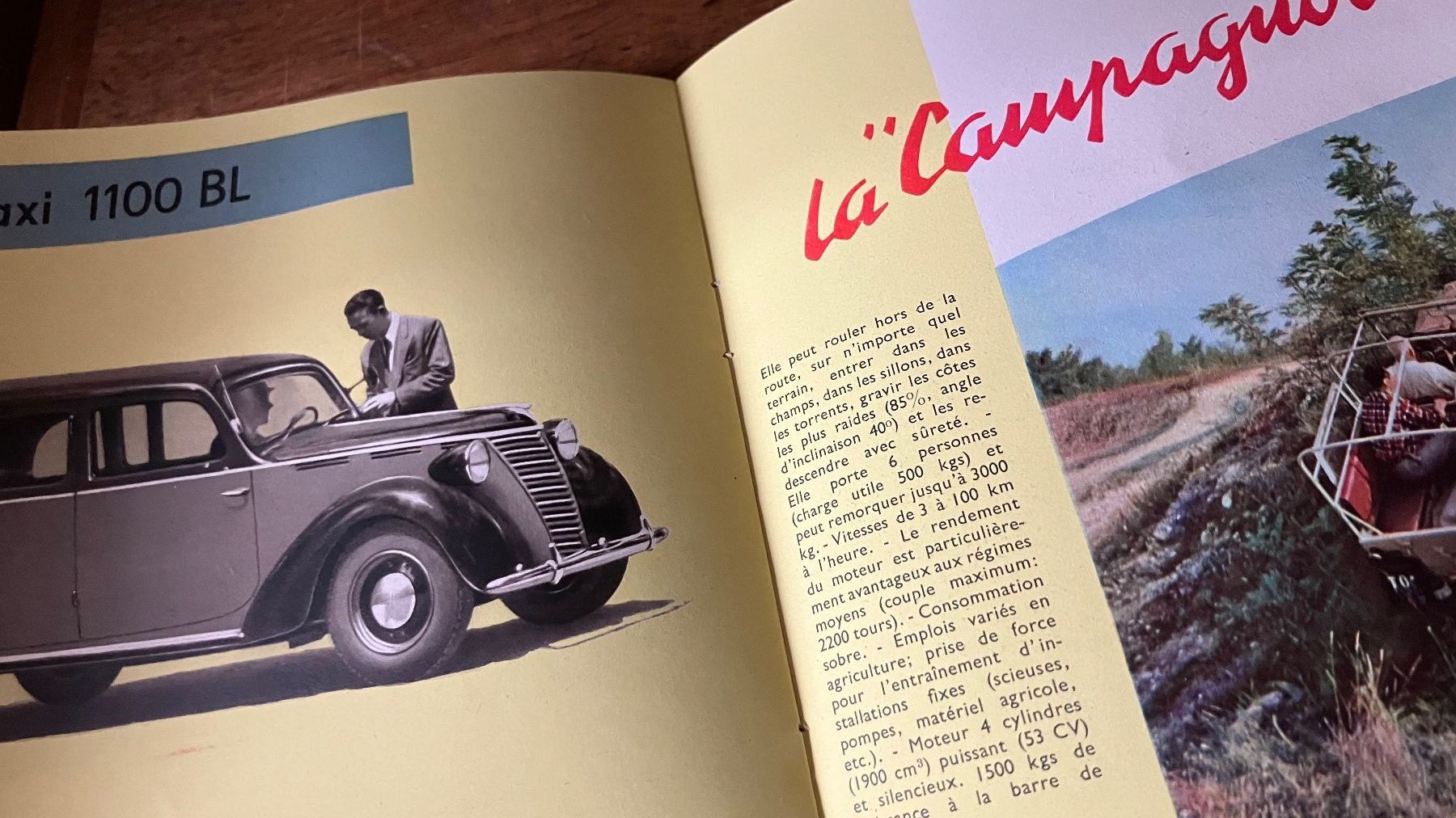 Prospectus Fiat 1400 1900 1100 vintage Auto Prospekt (D'occasion) à St ...