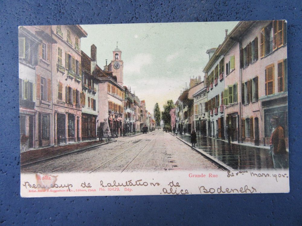 ROLLE 1905 VD AK GRAND RUE BELEBT (Gebraucht) in Ettingen für CHF 8.95 ...