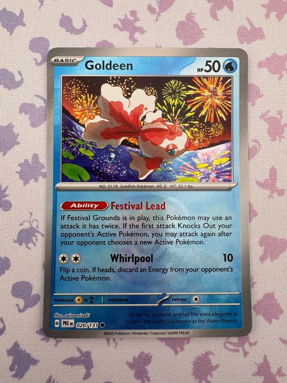 Pokemon Goldeen Masterball Prismatic Evolutions 020/131 EN (Gebraucht ...