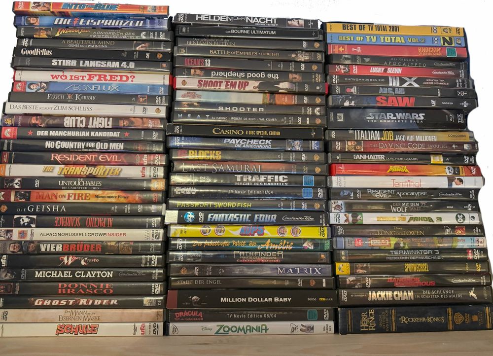 DVD Sammlung - 141 Top Filme (alles Hollywood Blockbuster) (Gebraucht ...
