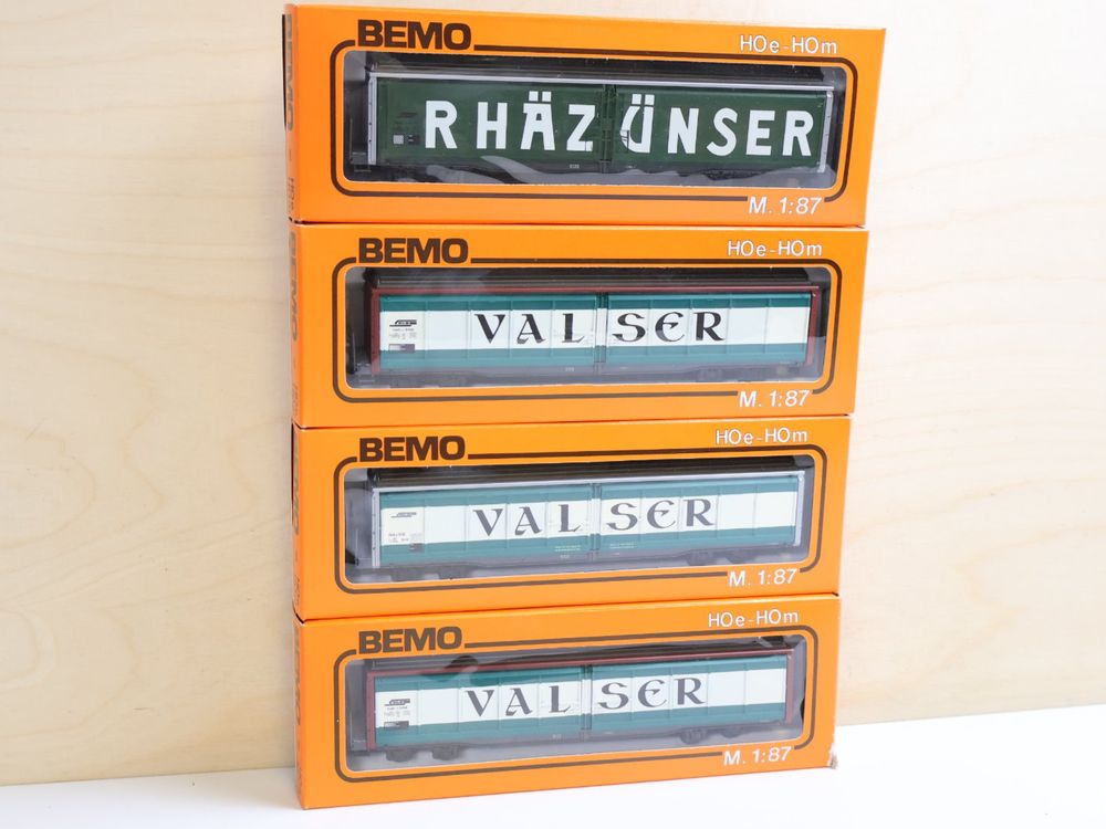 BEMO RhB 4 x Valser/Güterwagen H0m 2278 125 - Neuwertig (Gebraucht) in ...
