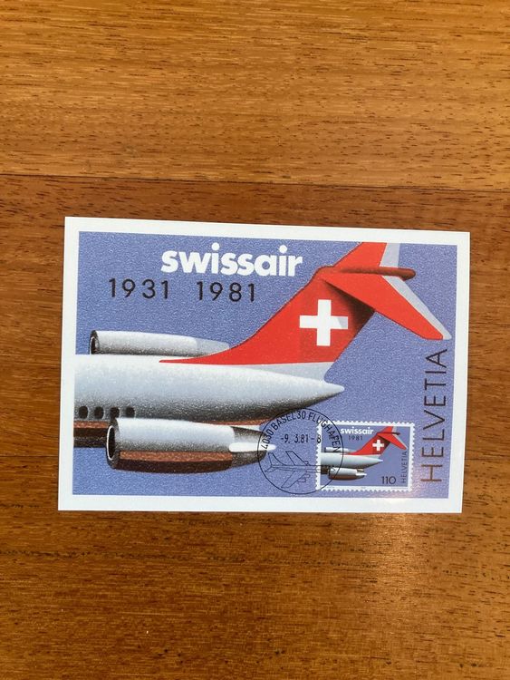 Swissair Maximum Karten 2 verschiedene ET Stempel | Kaufen auf Ricardo