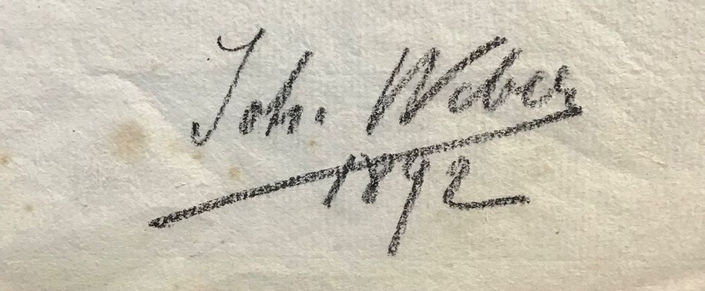 Johannes WEBER (1871-1949) Grosse Männlicher Akt Zeichnung | Kaufen auf Ricardo