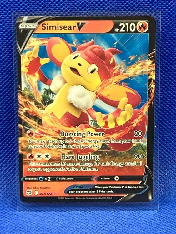 Pokemon Brilliant Stars / Simisear V 027 / 172 EN (Neu (gemäss ...