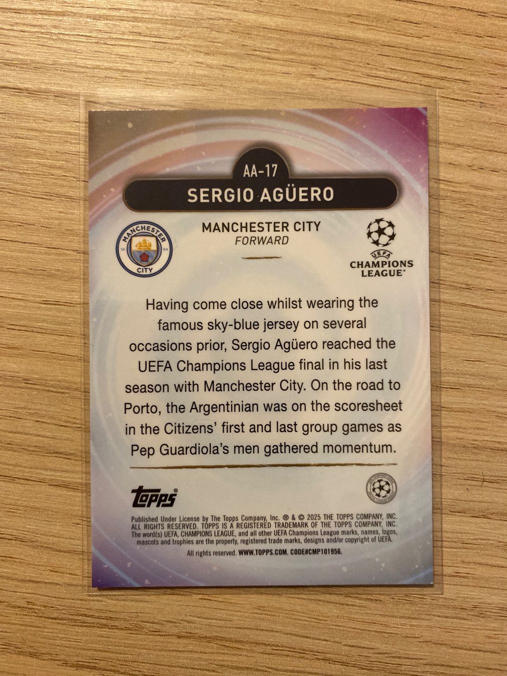 Topps Merlin 24/25 Ageless Alchemy Sergio Agüero (Neu (gemäss ...