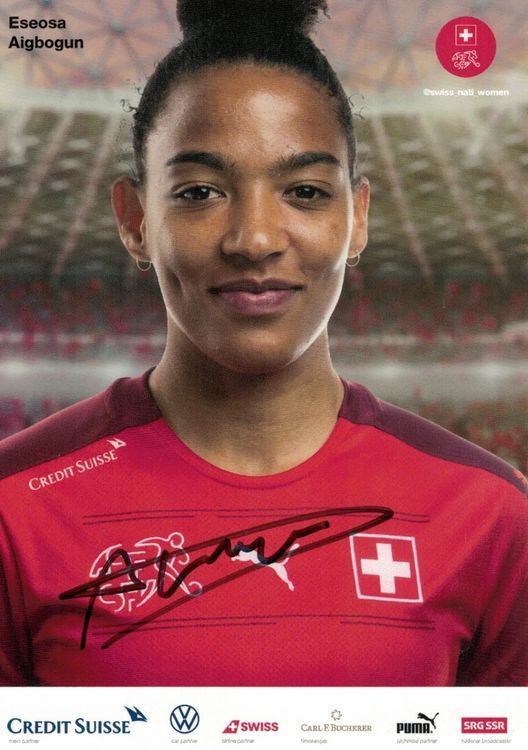 Eseosa Aigbogun Autogramm handsigniert Schweiz 2020 SELTEN (Neu (gemäss ...