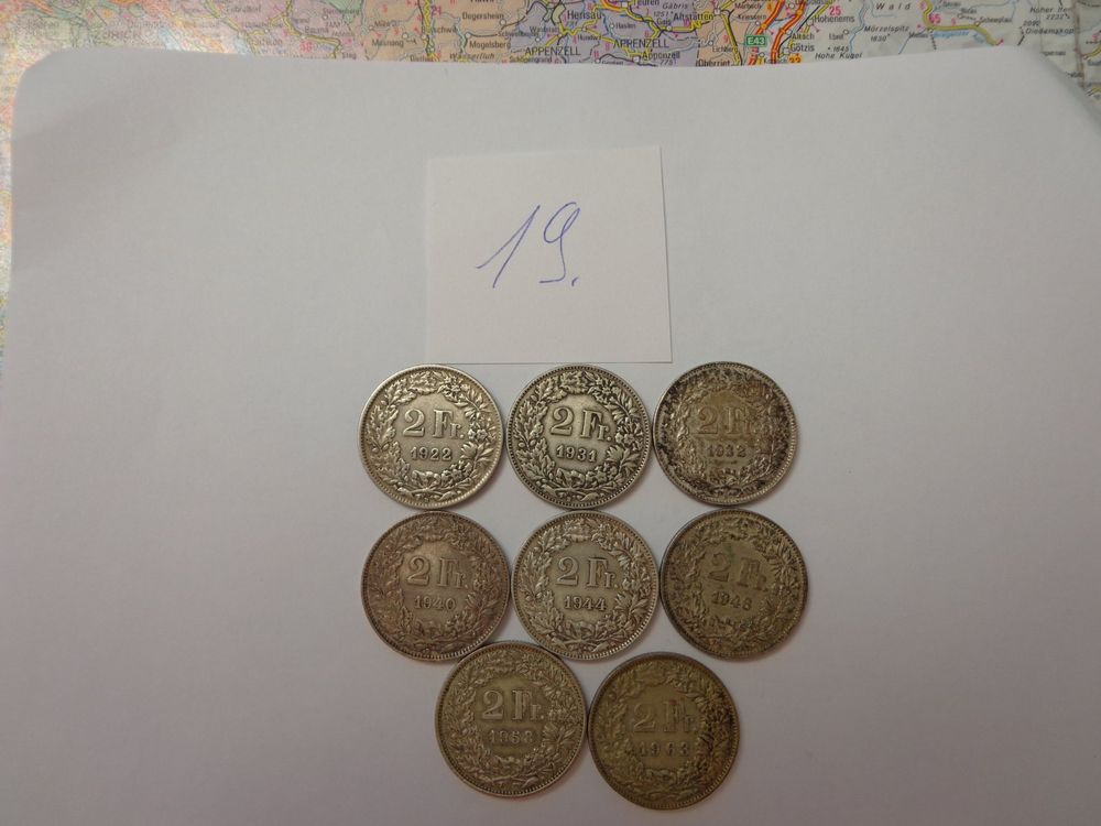 Münzen, Geld, Rappen, Franken, Sammlung, Antik (Gebraucht) in Andeer für CHF 44 – mit Lieferung ...