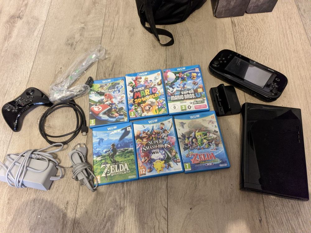 Nintendo Wii U / 6 x Games (Mario & Zelda) / Pro Controller (Gebraucht ...