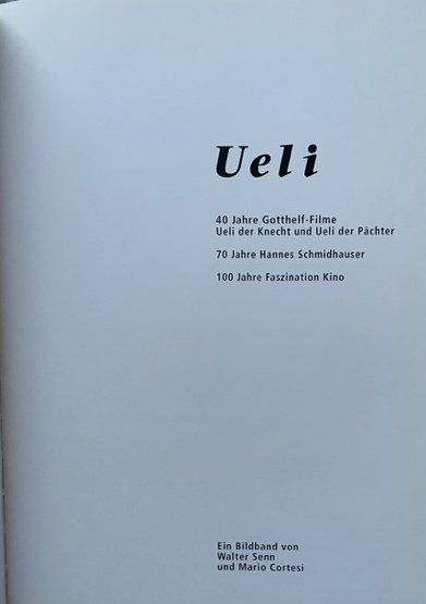 Buch Ueli der Knecht und Ueli der Pächter' Fotoband aus Film | Kaufen auf Ricardo