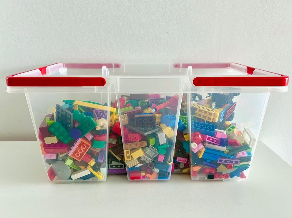 Ensemble de briques LEGO Classic en vrac + plaque grise (D'occasion) à ...
