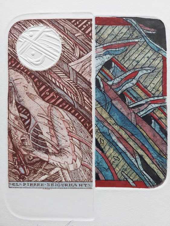 Exlibris Yuri Liukshin - Original Farbradierung signiert (Gebraucht) in ...