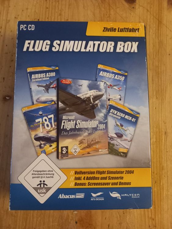Flug Simulator Box: Flug Simulator 2004 + Militär. Luftfahrt (Gebraucht ...