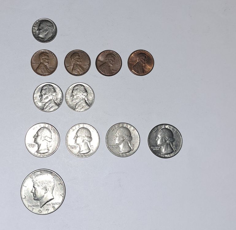 US Half Dollar, Quarter Dollar, Cent Münzen Liberty (Gebraucht) in ...