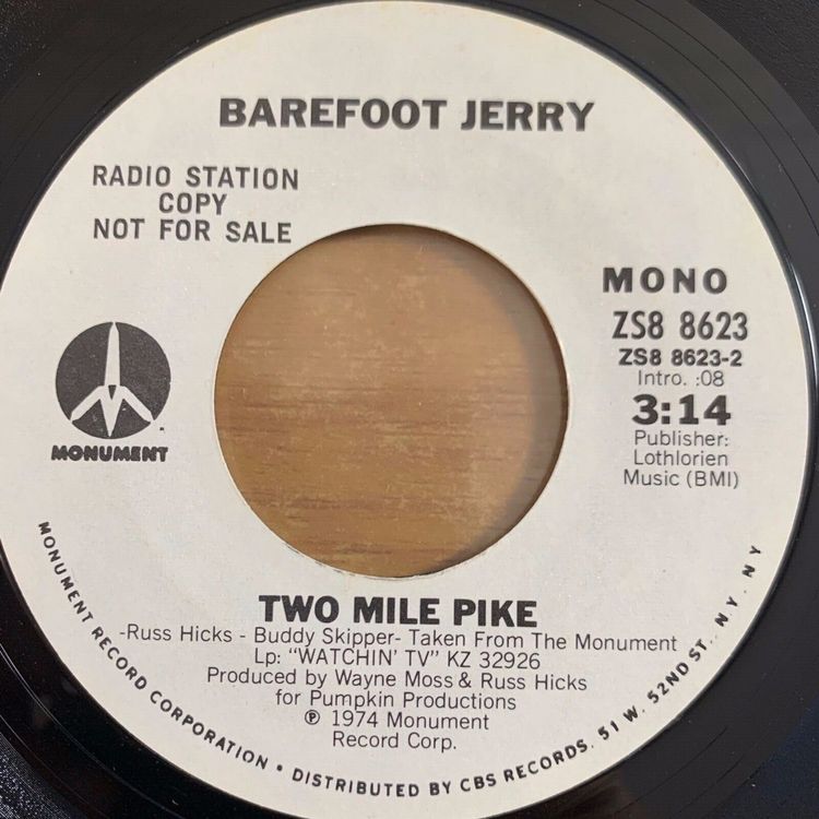 Barefoot Jerry - Two Mile Pike / US-Promo 1974 (Gebraucht) in Gais für ...