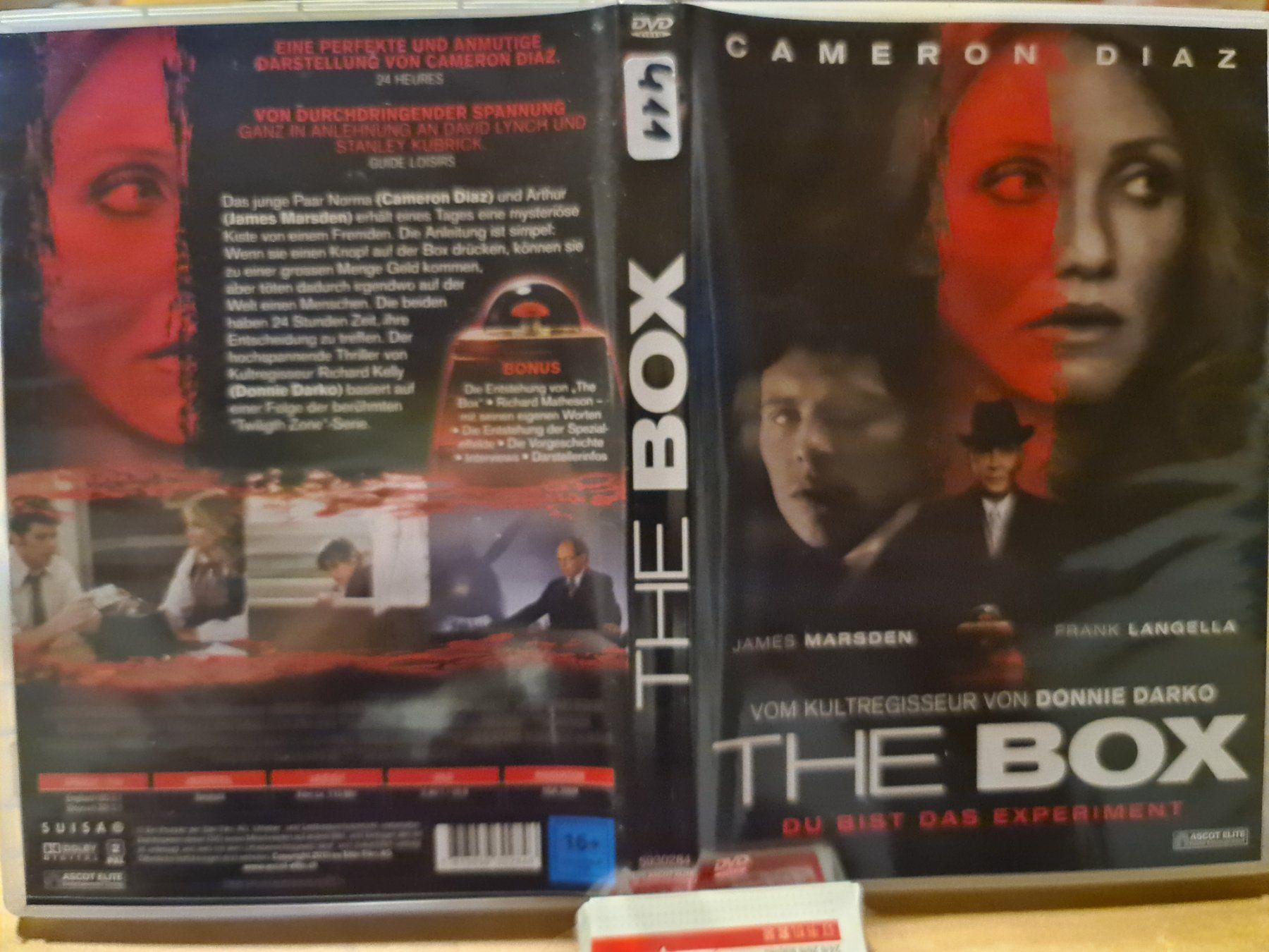 DVD: The Box - Cameron Diaz, James Marsden - Top Zustand!... (Gebraucht ...