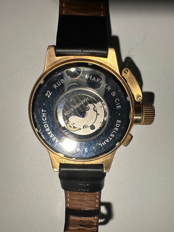 Hafner & Cie Mechanik-Uhr Bronze-Kupfer | Kaufen auf Ricardo
