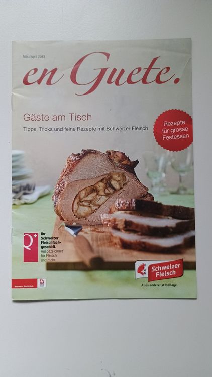 Rezepte für grosse Festessen en guete. (Gebraucht) in Rothrist für CHF ...