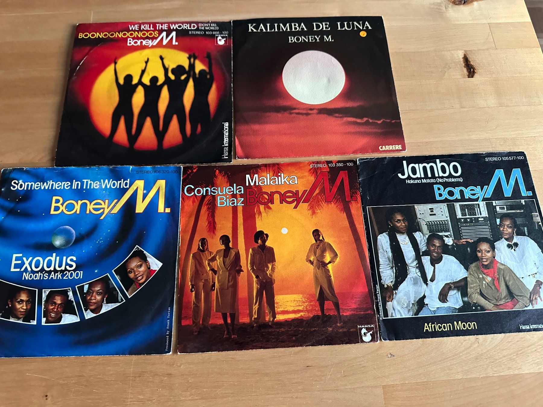 BONEY M tolle Hit Singles Sammlung Kult Top 70's Carrere (Gebraucht) in ...