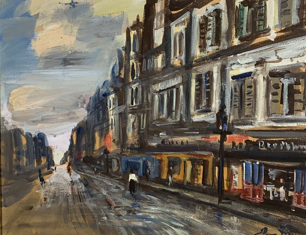 Hans Soppera (1900-1963) Gemälde Strassenszene (Gebraucht) in Root für ...