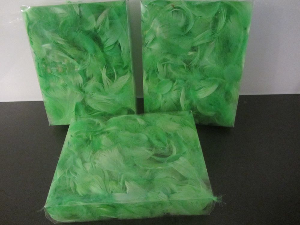 3 Pk. Federli, grün, pro Pack ca. 20 g (Neu (gemäss Beschreibung)) in ...