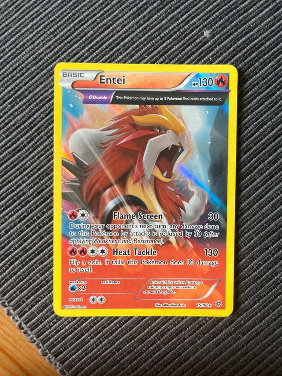 Pokemon Entei Holo XY Ancient Origins near Mint (Gebraucht) in Wabern ...