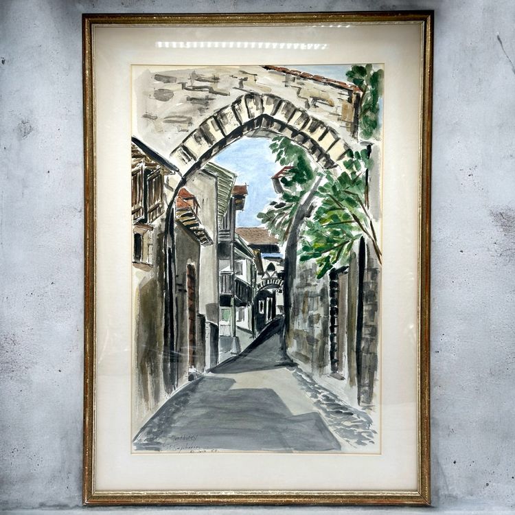 Michel TENTHOREY (1948) - Aquarelle S. Saphorin, 1964 (Gebraucht) in Morges für CHF 220 – mit ...