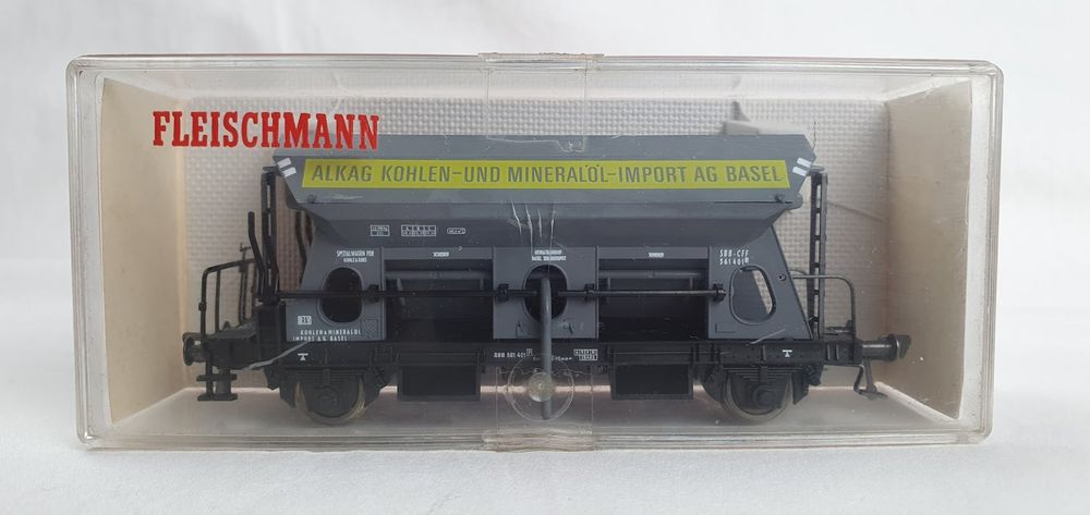 Fleischmann 5511 SBB Selbstentladewagen Alkag AG Basel OVP (Gebraucht ...