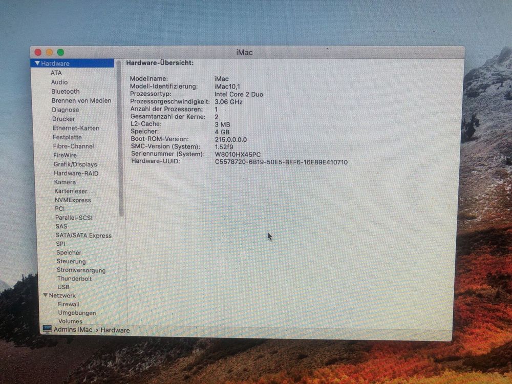iMac10,1 (21.5-inch, Late 2009) (Gebraucht) in Gränichen für CHF 1 ...