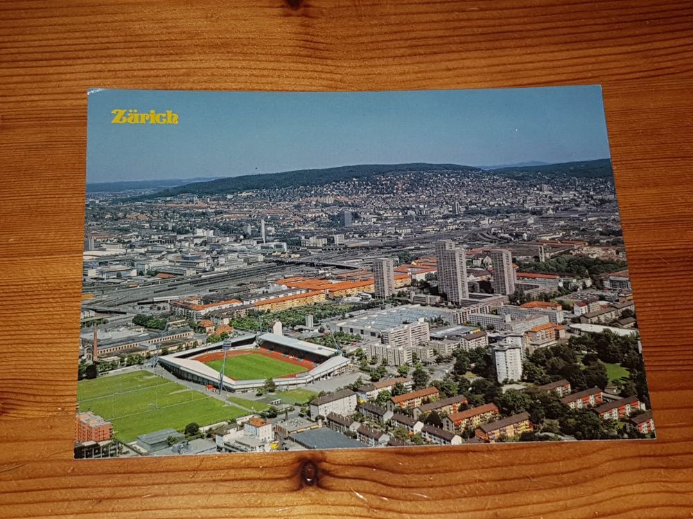 Stadion Letzigrund / FCZ / Zürich Ansichtskarte / Postkarte (Gebraucht ...