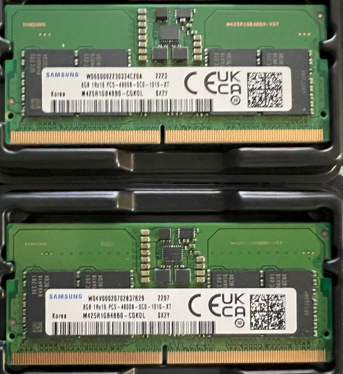 Samsung DDR5 SODIMM 2x8GB (Gebraucht) in Dübendorf für CHF 5 – mit ...