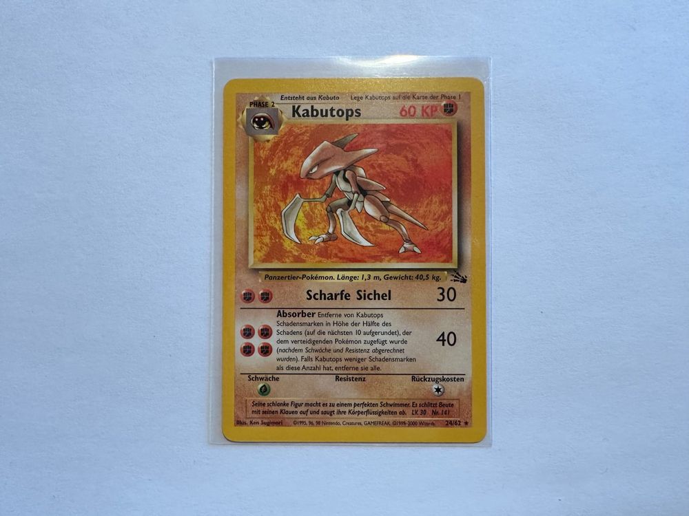 Kabutops non holo Fossil DE (Gebraucht) in Hagendorn für CHF 14 – mit Lieferung auf Ricardo kaufen