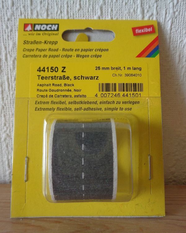 Spur Z, Noch 44920 (2 x Stein-Arkadenmauer) + 44150 Teerstr. (Neu und ...